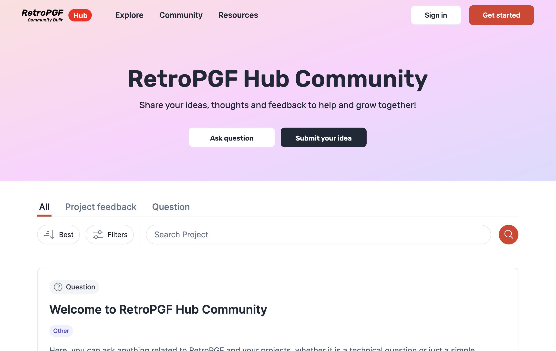 Community | RetroPGF Hub